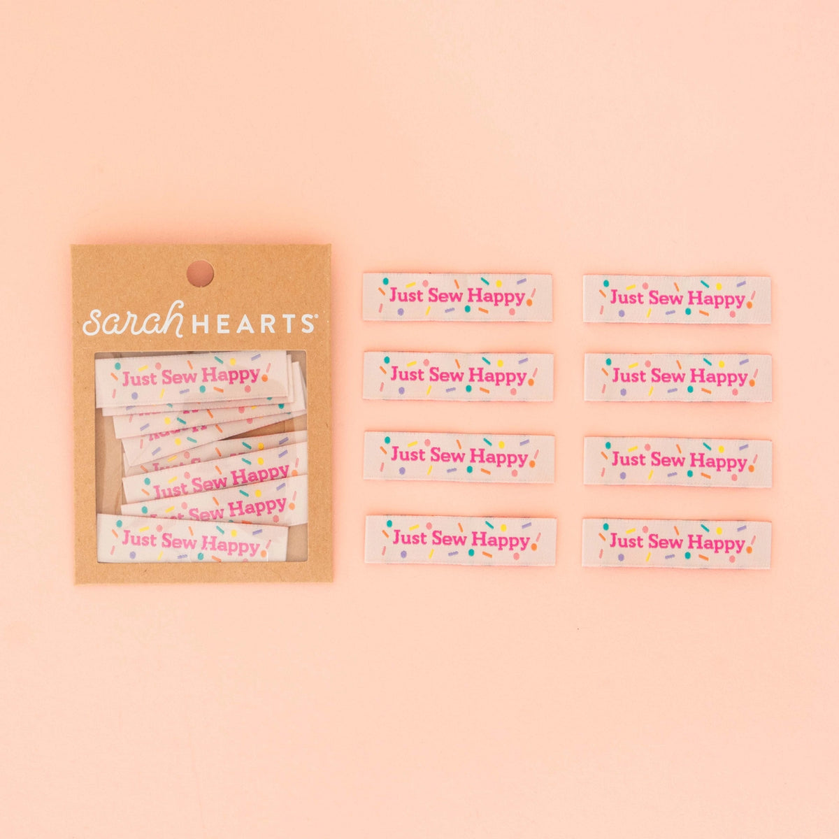 Sarah Hearts - Just Sew Happy Sewing Woven Labels (8 ct) – Pearls and ...