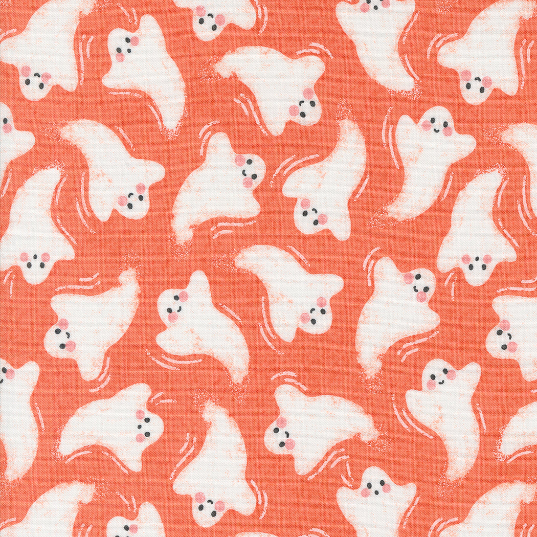 Moda - Hey Boo - Friendly Ghost Soft Pumpkin Fabric – Pearls and ...