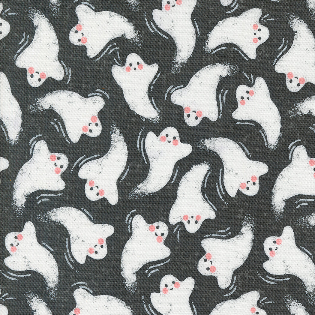 Moda - Hey Boo - Friendly Ghost Midnight Fabric – Pearls and Clovers ...
