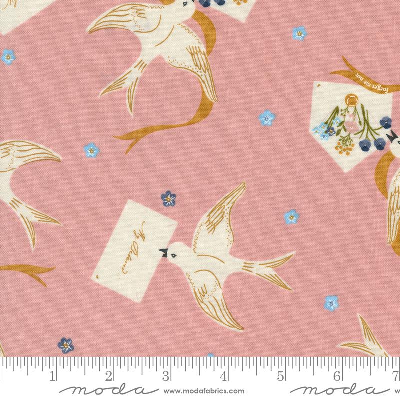 Moda - Enchantment - Winged Messenger Blush Fabric – Pearls and Clovers ...