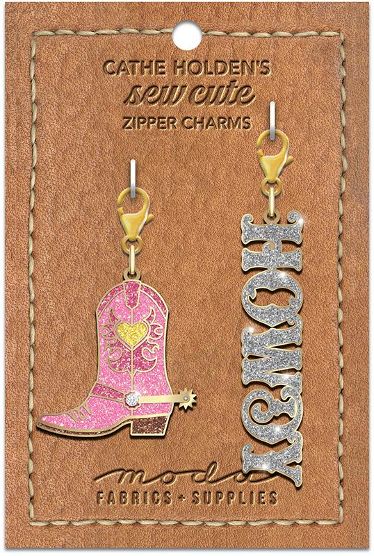 Moda - Cowboy Boot Howdy Zipper Pulls (2 ct) – Pearls and Clovers Quilt ...