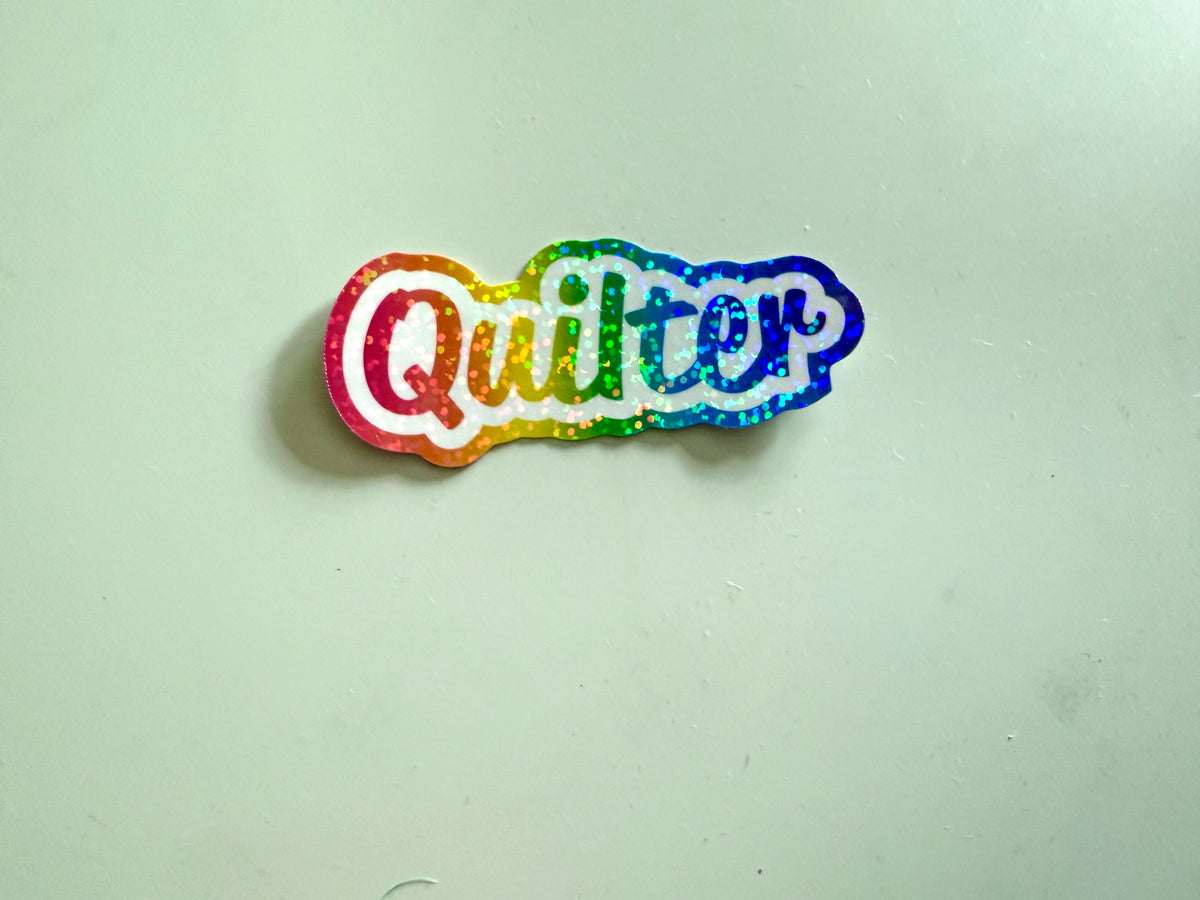 Pretty Rude Embroidery - Lisa Frank Inspired Quilter Holographic Water ...