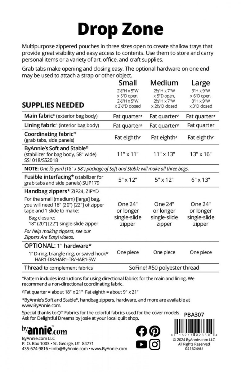 Patterns By Annie - Drop Zone - Paper Pattern – Pearls and Clovers ...