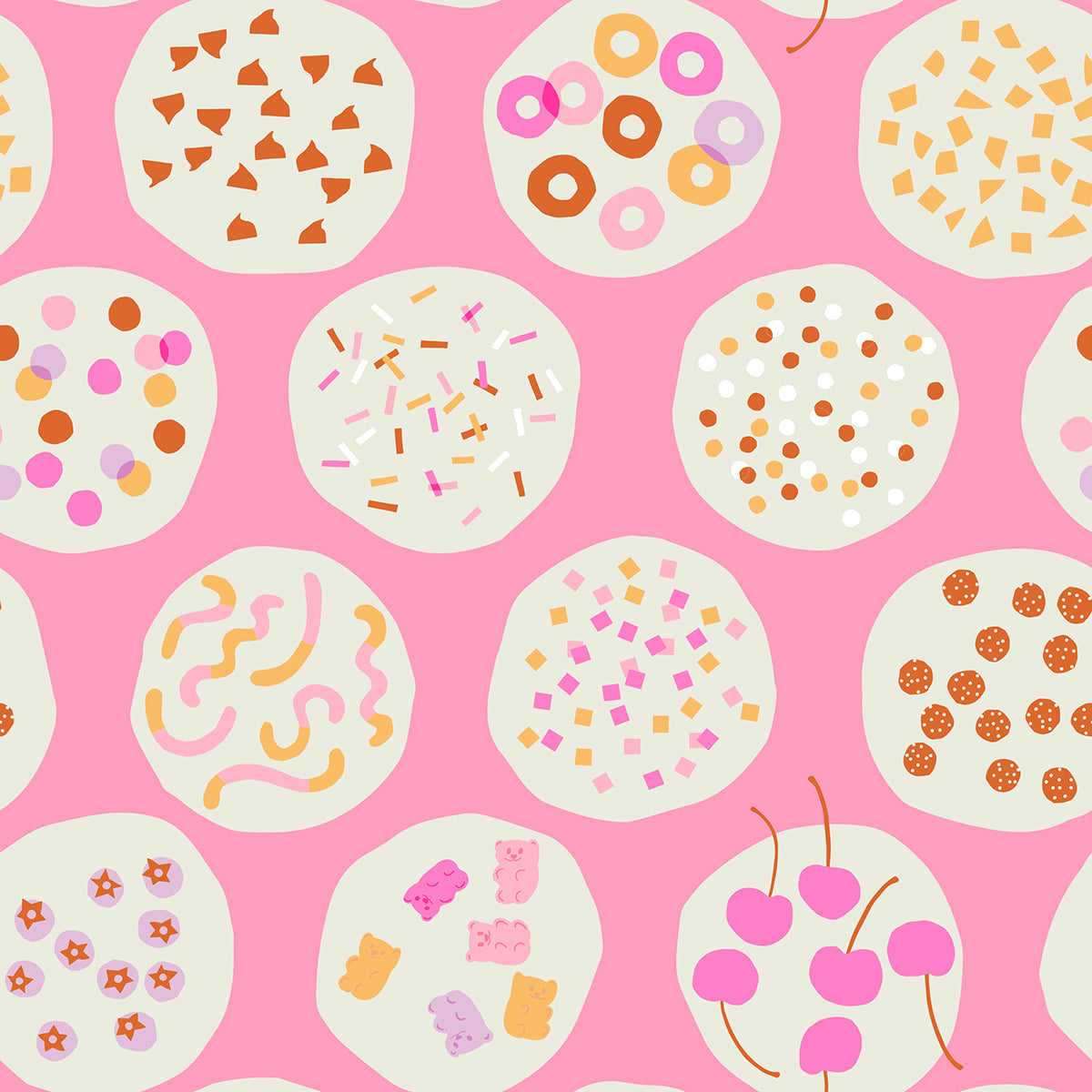 Ruby Star Society - Sugar Cone - Ice Cream Toppings Flamingo Fabric ...