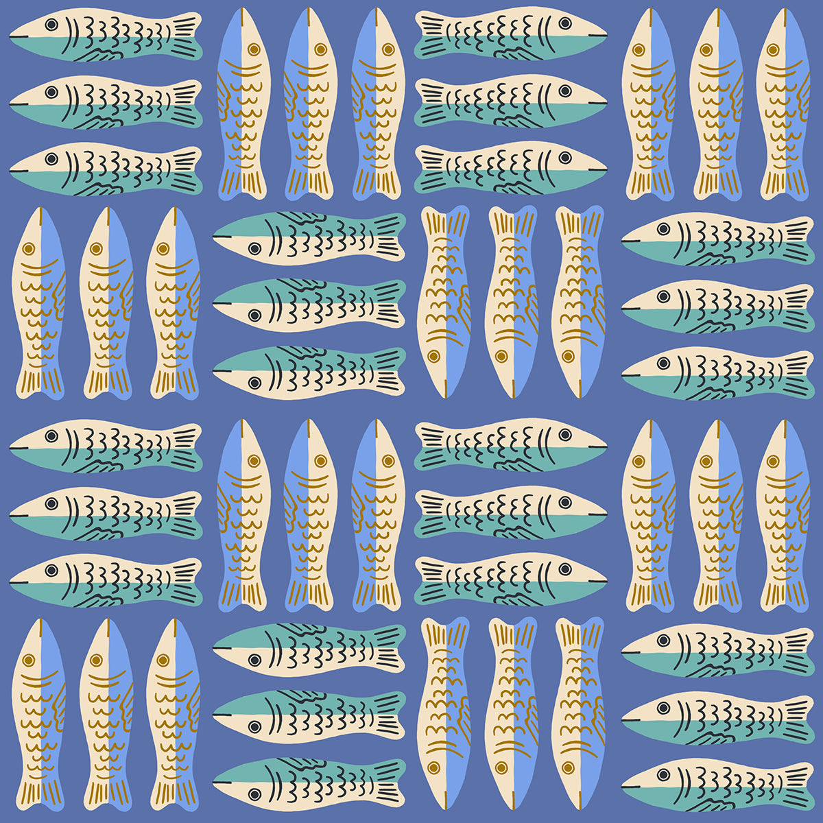 Ruby Star Society - Ooh Lucky Lucky - Sardines Twilight Fabric – Pearls ...