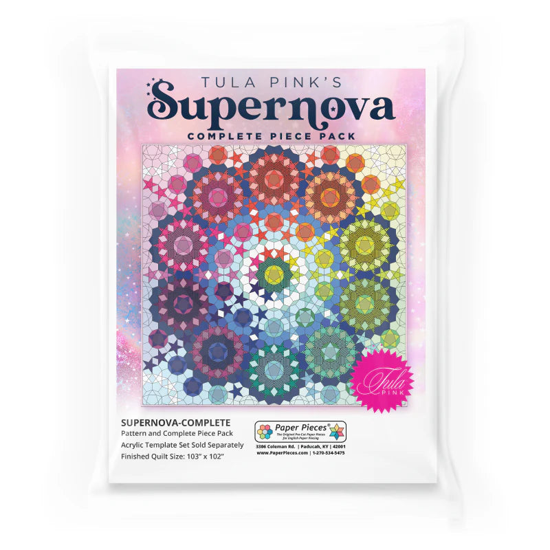 Tula Pink - Tula Supernova Pattern + Complete Piece Pack – Pearls and ...