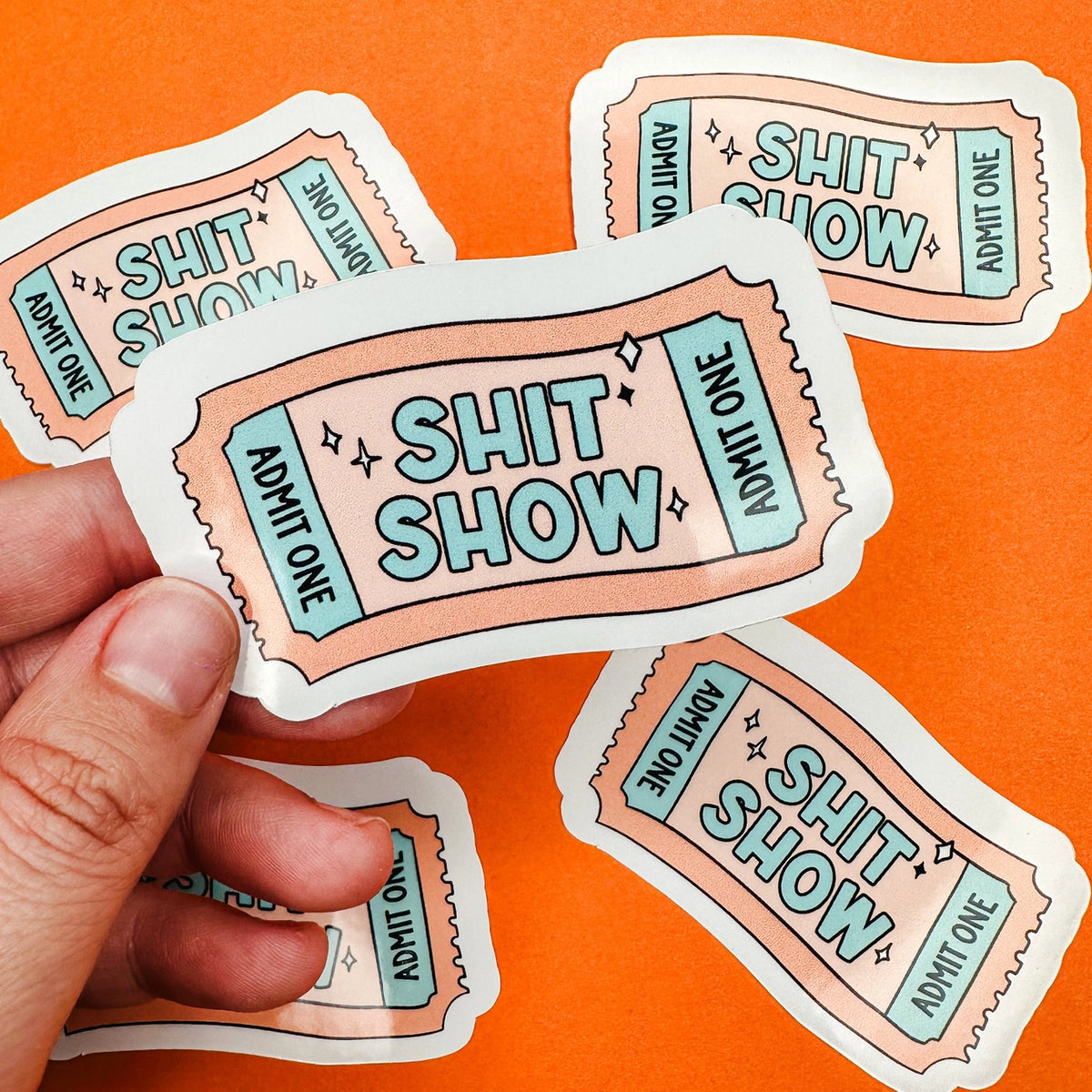 Ronnie Michele Designs - Admit One to the Sh*t Show Vinyl Sticker ...