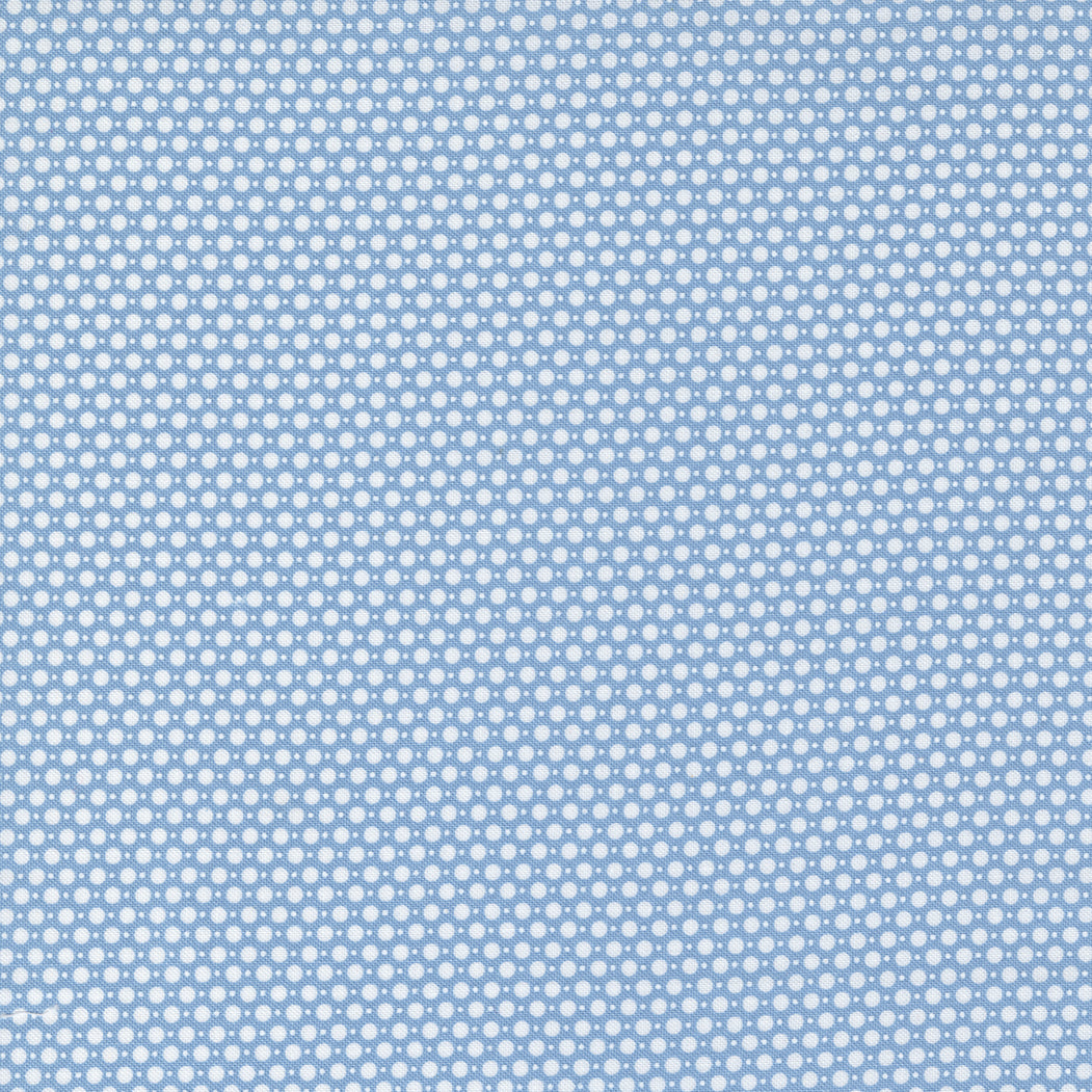 Moda - Emma - Dots - Bluebell Fabric – Pearls and Clovers Quilt Shop