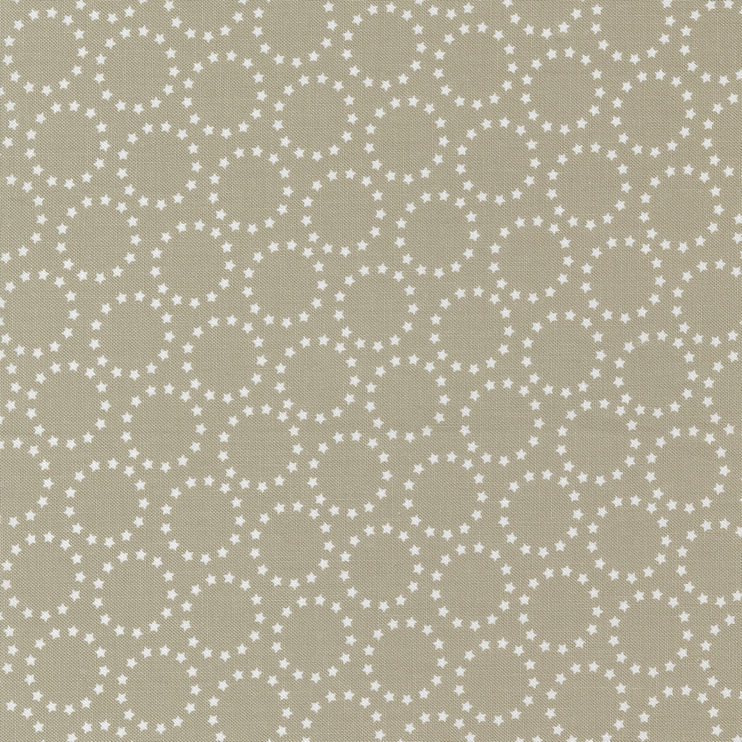 Moda - Stateside - Stars Taupe Fabric – Pearls and Clovers Quilt Shop